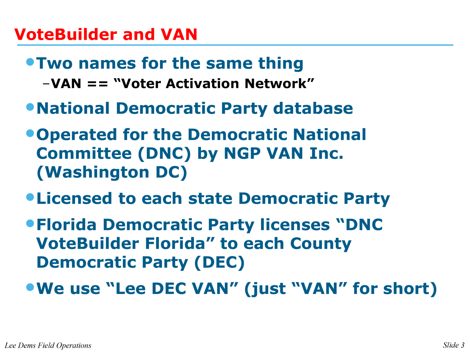VoteBuilder Training 101 – Curriculum – FLDDC Documents Depository