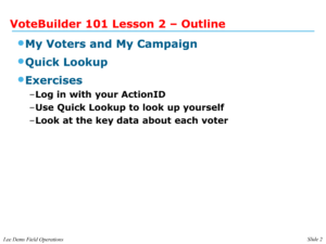 VoteBuilder Training 101 – Curriculum – FLDDC Documents Depository