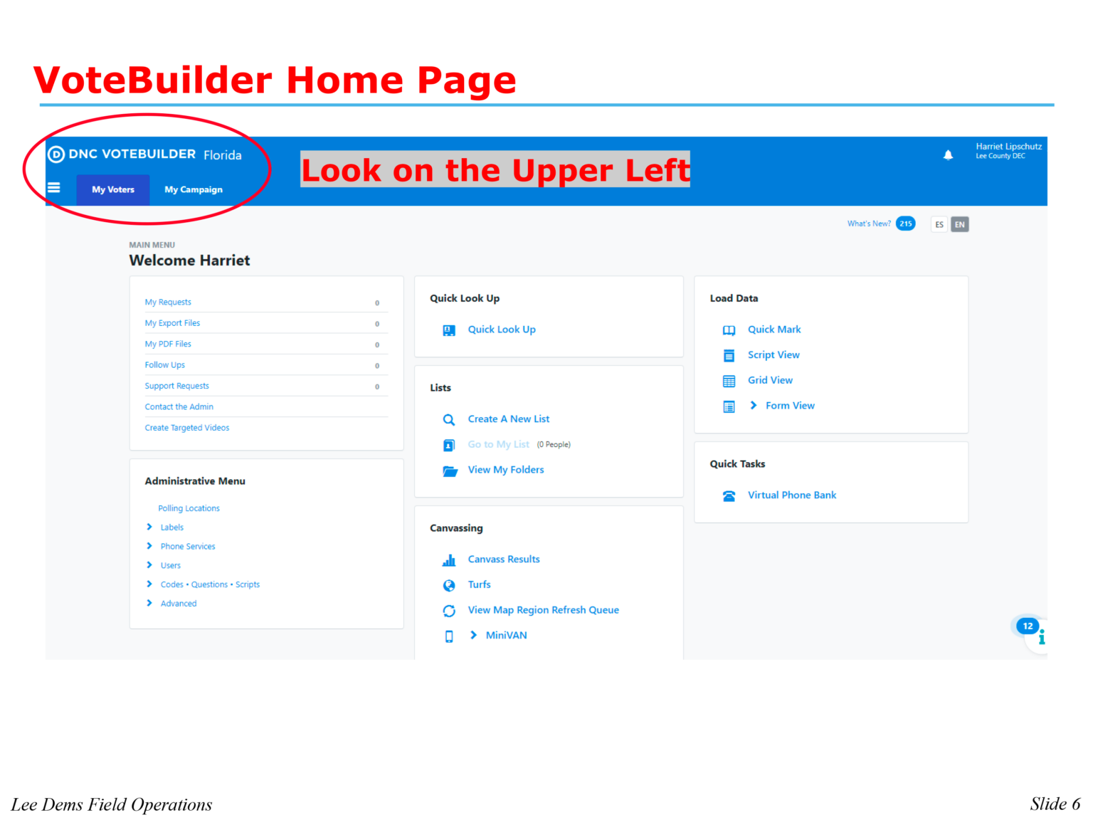 VoteBuilder Training 101 – Curriculum – FLDDC Documents Depository