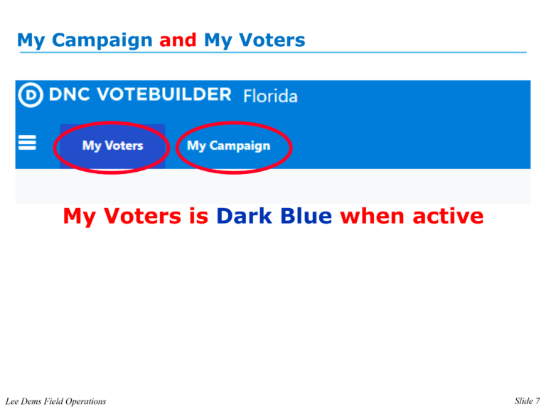 VoteBuilder Training 101 – Curriculum – FLDDC Documents Depository